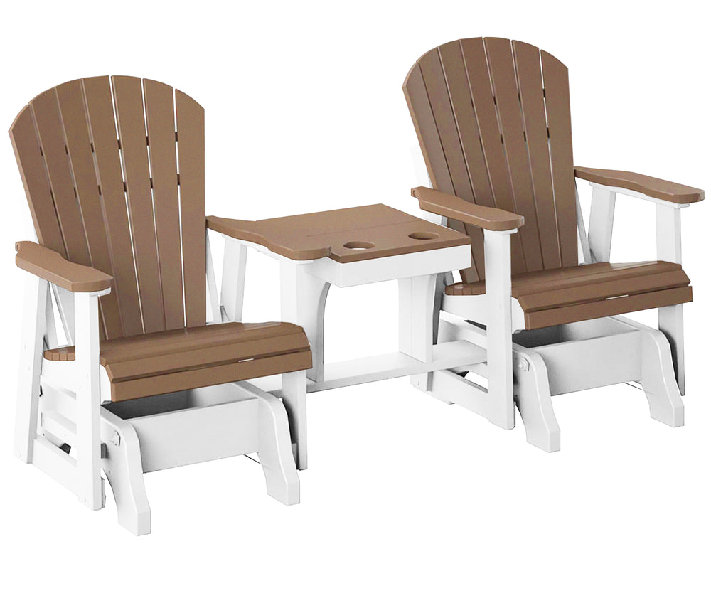 Single Gliders Settee with Stationary Table Console - New