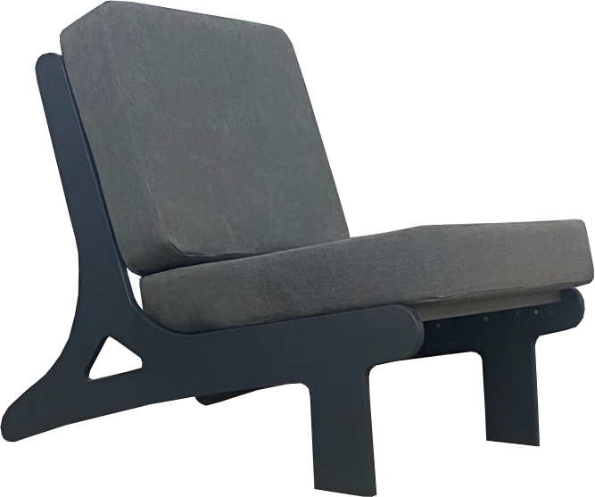 DuraWeather Poly Japandi Deep Seat Chair