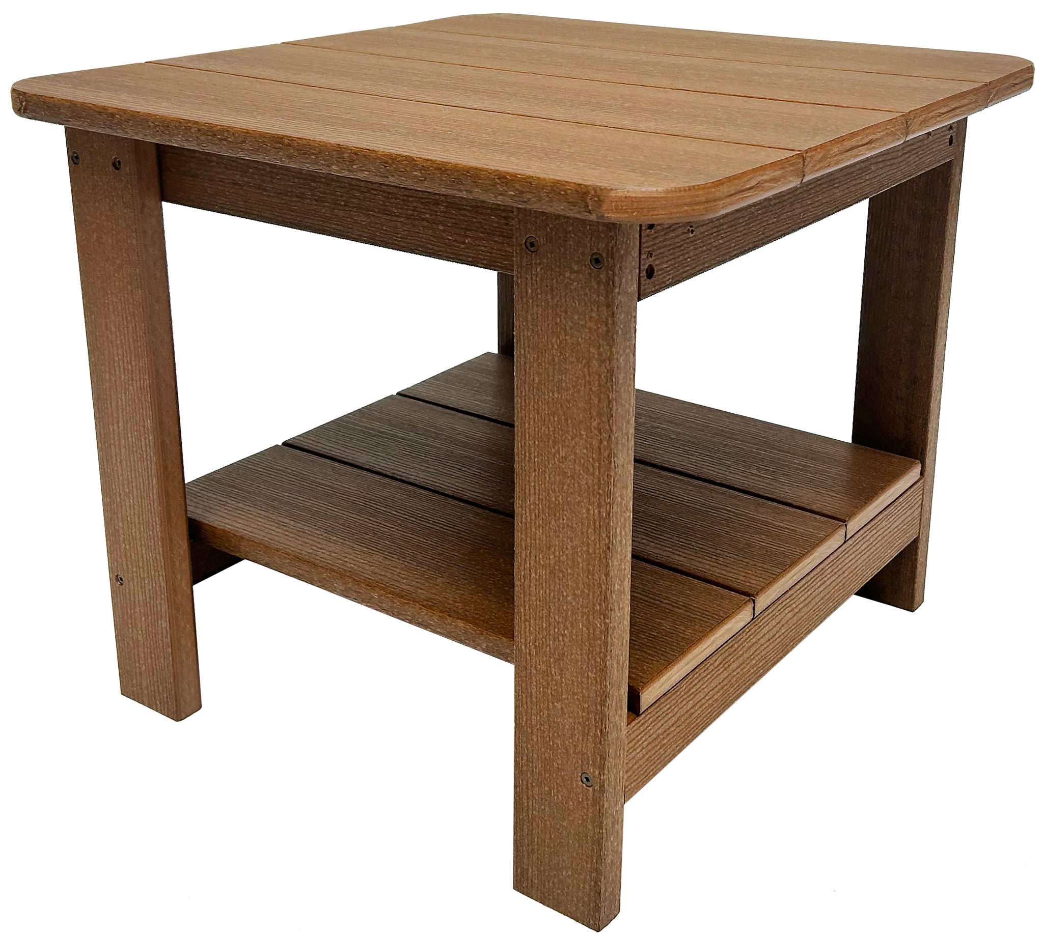 DuraWeather® Poly Folding Deluxe End Table w/ Removable Tray