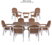 DuraWeather Poly® 9-Piece Extension Outdoor Dining Table Set
