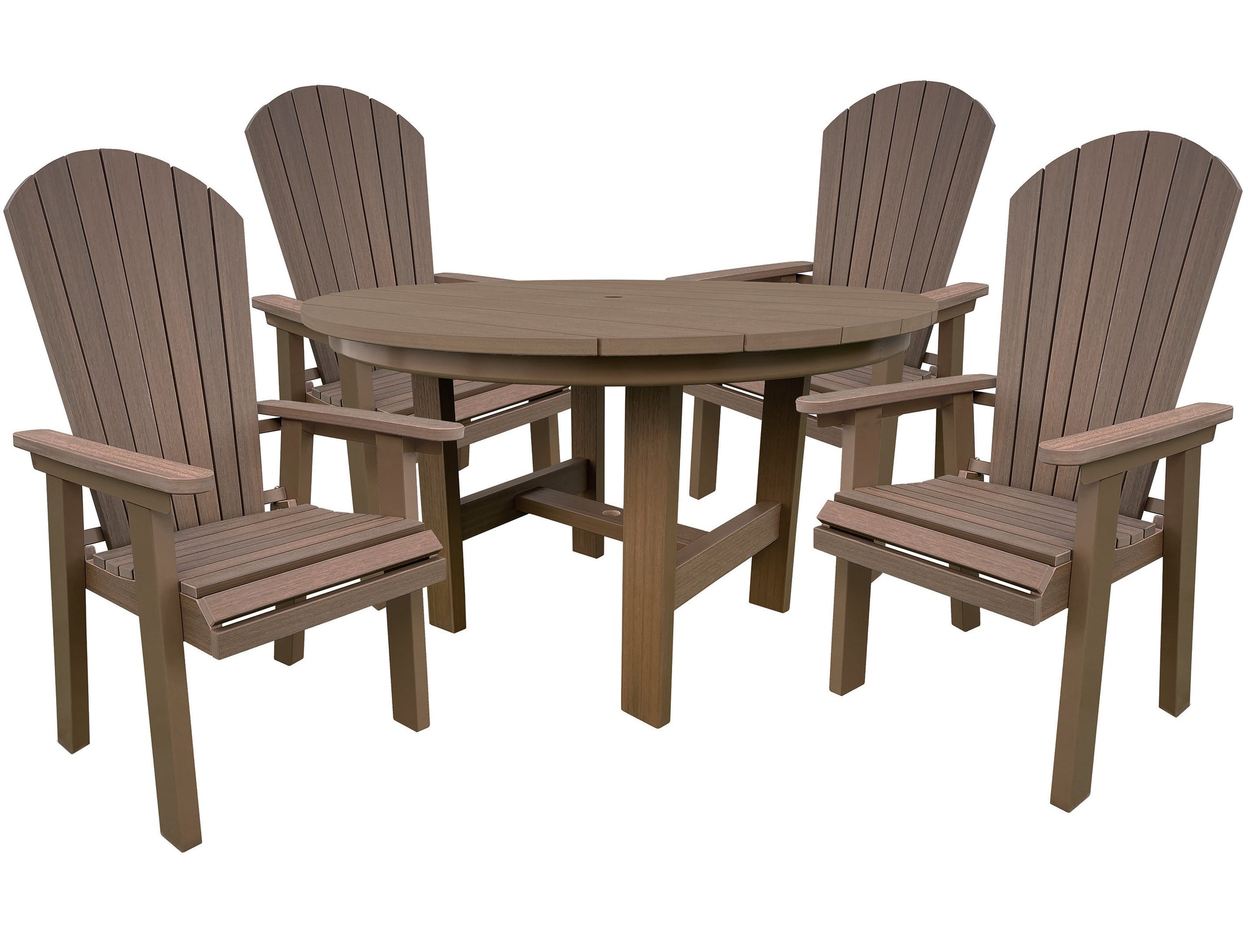 5-Piece Hampton Adirondack Dining Table Set