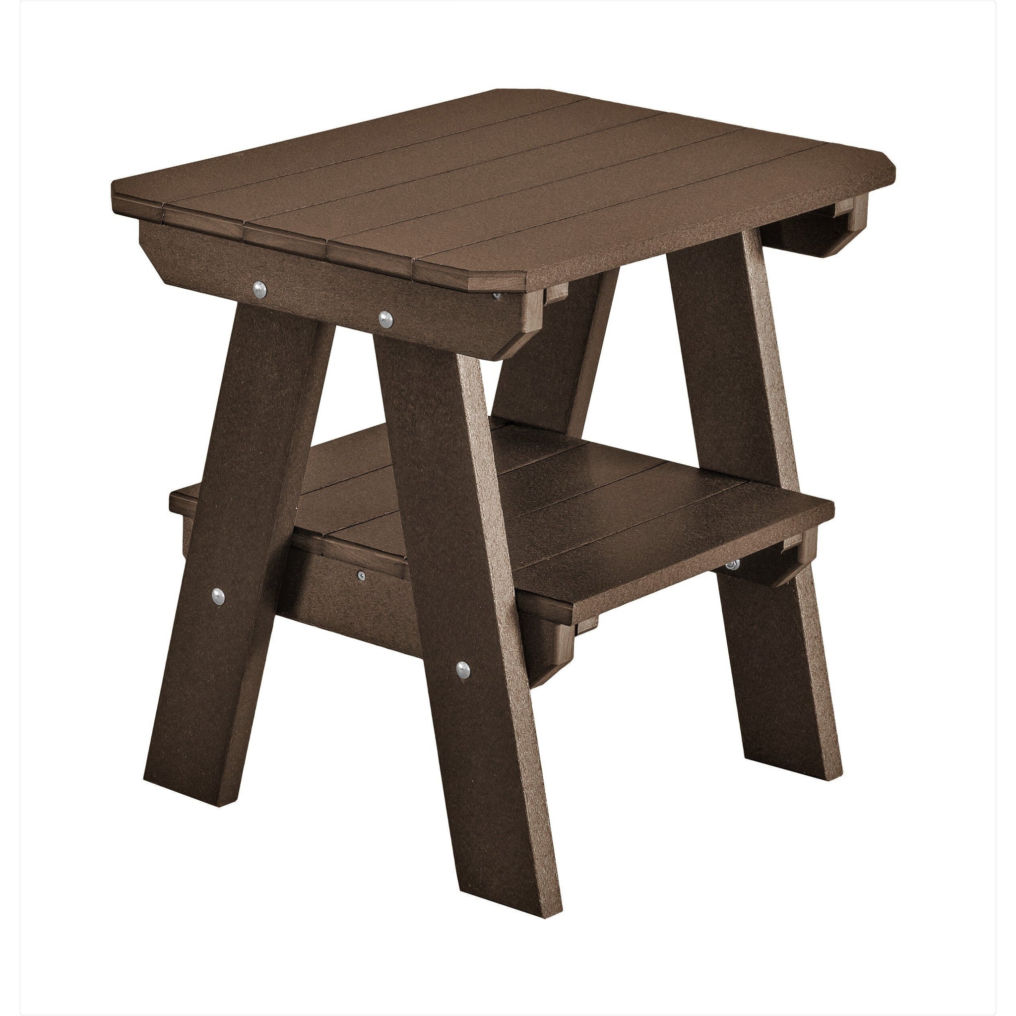 DuraWeather Poly® Two Tier Rectangular All-Weather Poly End Table