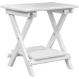 DuraWeather® Poly Folding Deluxe End Table w/ Removable Tray
